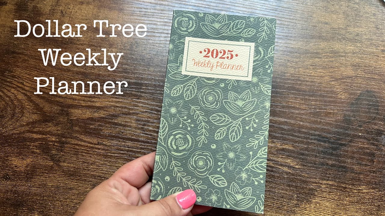 Inexpensive weekly planner from Dollar Tree - YouTube