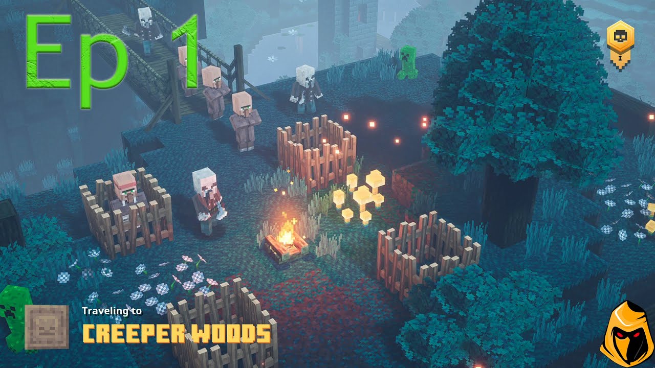 Minecraft Dungeons Creeper Woods Ep 1 - YouTube