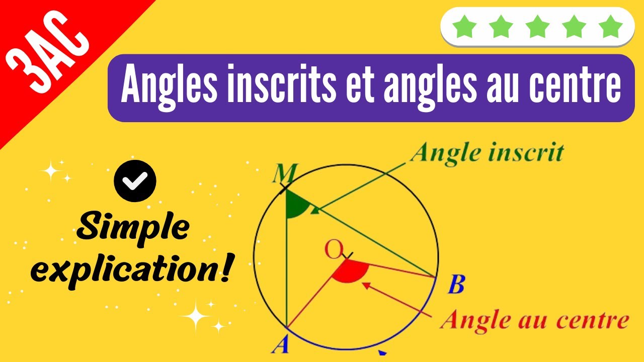 3AC : Angles inscrits et angles au centre, simple explication ...