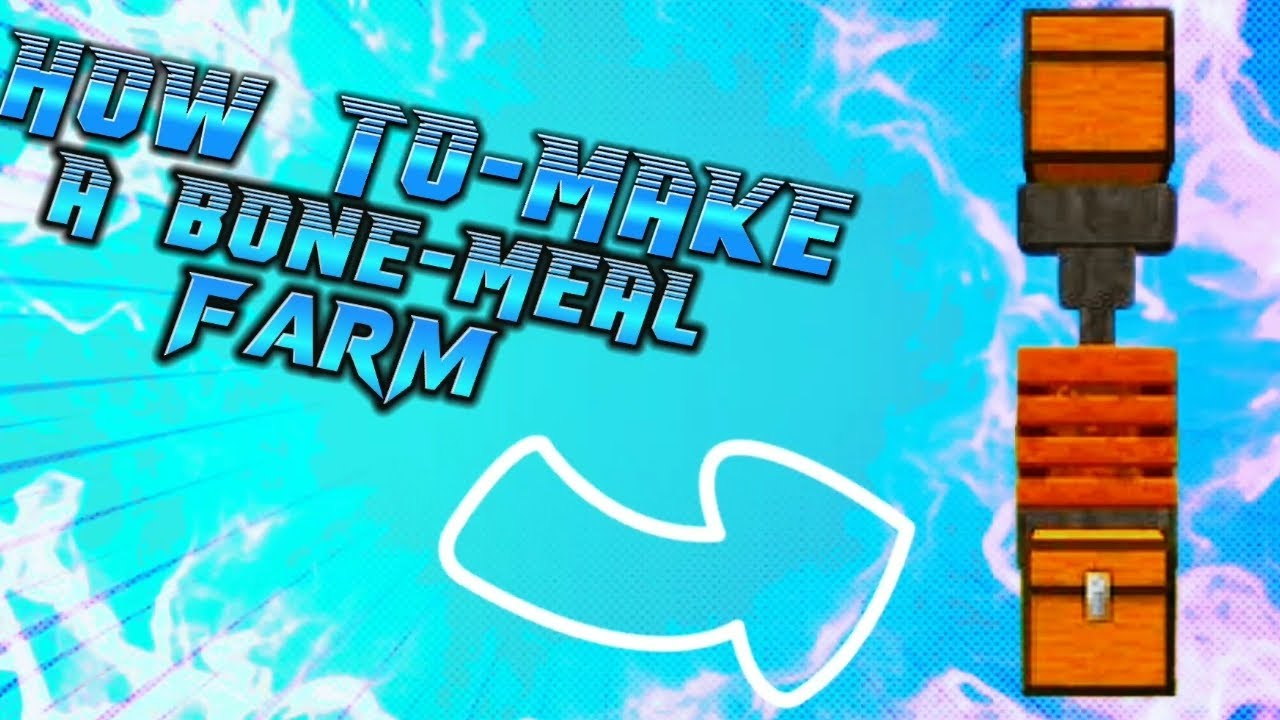 || How To Make A Bone-Meal Farm For Minecraft Pe || - YouTube