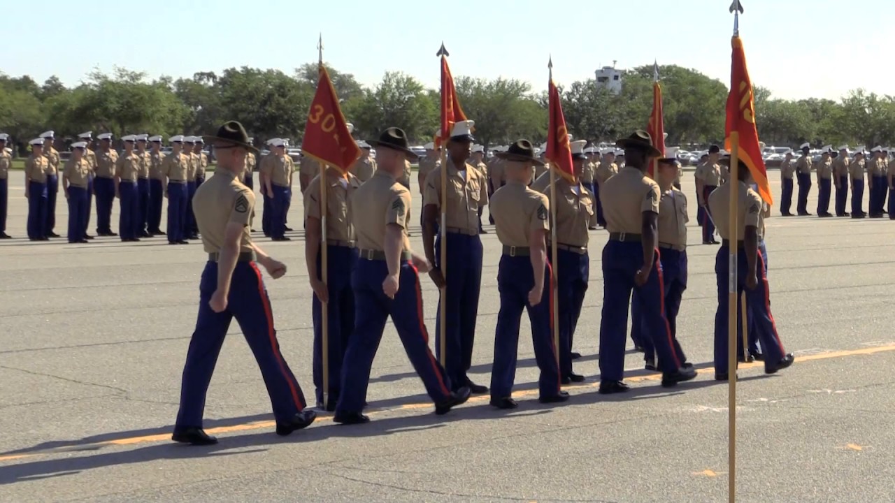 India Company Retires The Platoon Guidons - YouTube
