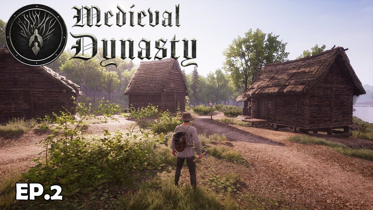 LIVE | Medieval Dynasty My First Villagers! EP.2 | Realistic Medieval ...