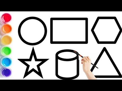 Educational video for Kids,shapes | 2d shapes drawing | Preschool ...