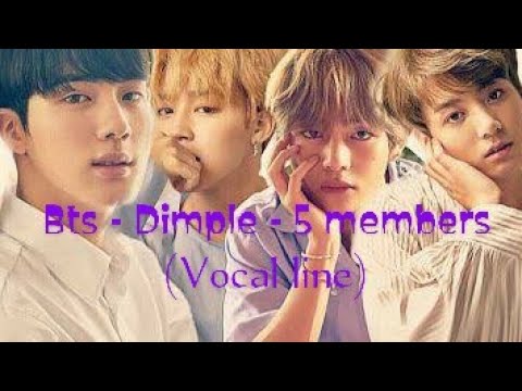 (SING WITH STARS) BTS Vocal Line + You (방탄소년단) - DIMPLE - 5th member version - Color Coded Lyrics