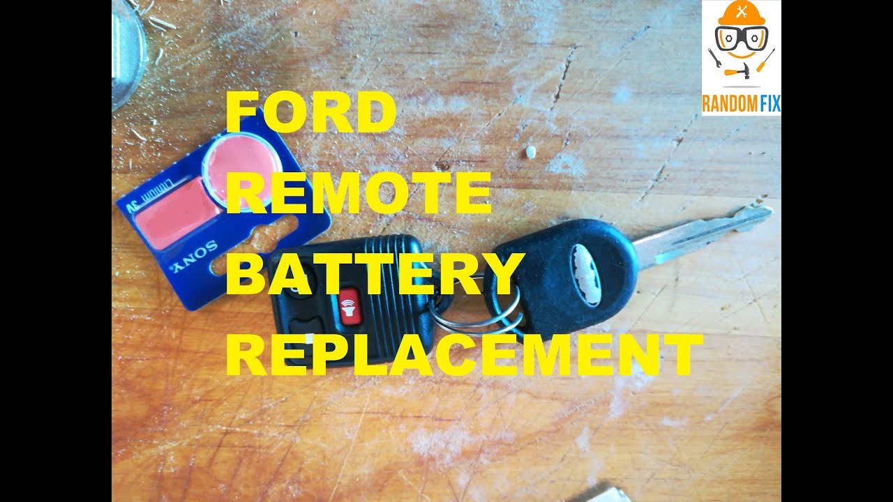 How to Replace FORD REMOTE BATTERY 1998-2008 FORD KEYLESS FOB REMOTE ...