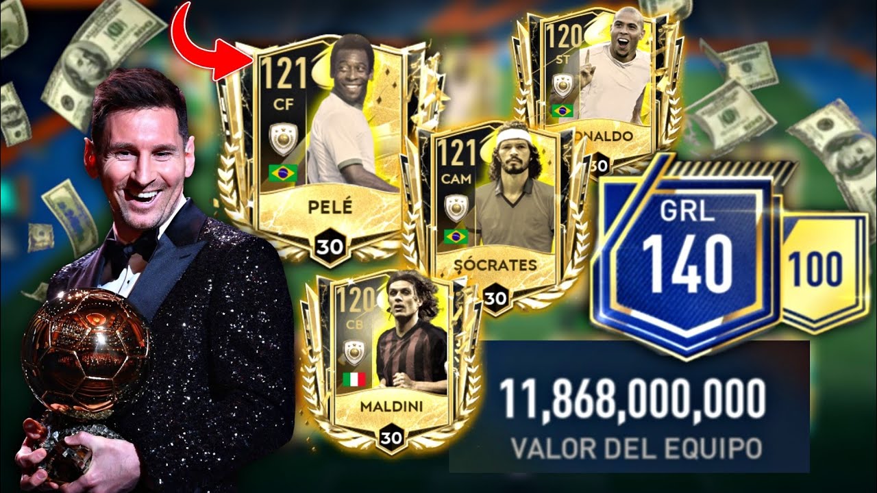 ☠️ ¡10 MIL MILLONES DE MONEDAS! LA MEJOR PLANTILLA DEL FIFA MOBILE 😱💰 ...