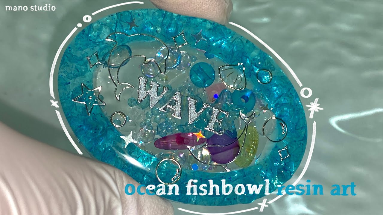 바다 어항 쉐이커 만들기💙🫧 ocean fishbowl resin art - YouTube