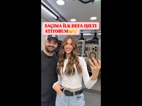SAÇIMA İLK DEFA IŞILTI ATIYORUM
