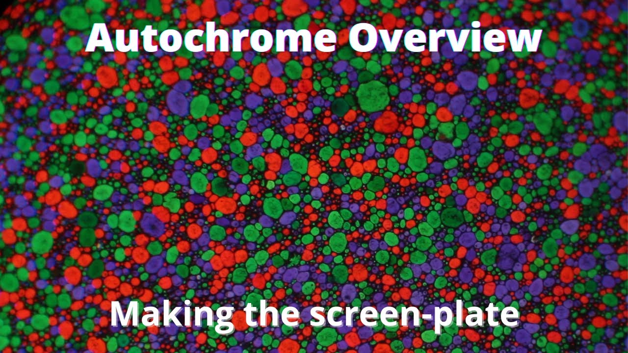 Making an Autochrome Screen Plate - YouTube