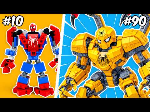 LEGO Marvel: Transforming Spider-Man Into Gold LEGO Mech | ROBO Bricks Channel