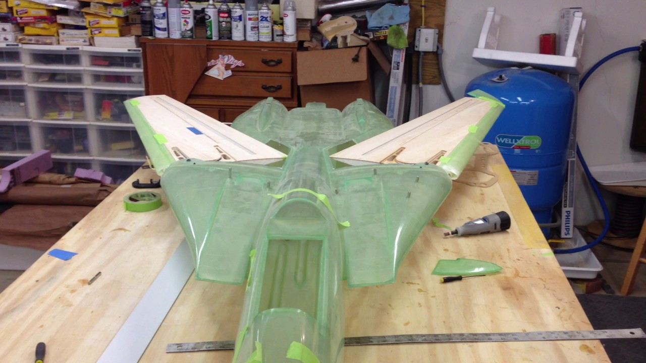 Yellow Aircraft F-14 initial wing swings - YouTube