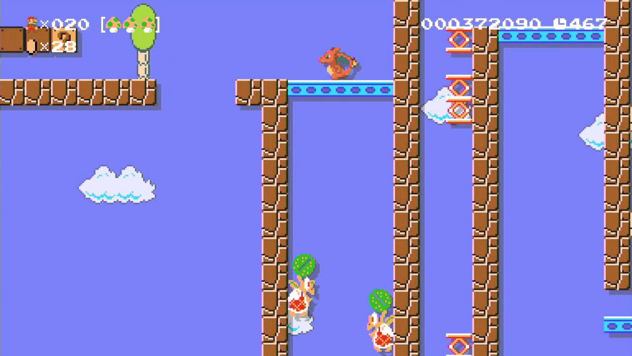 Super Mario Maker: Falling Platforms - YouTube