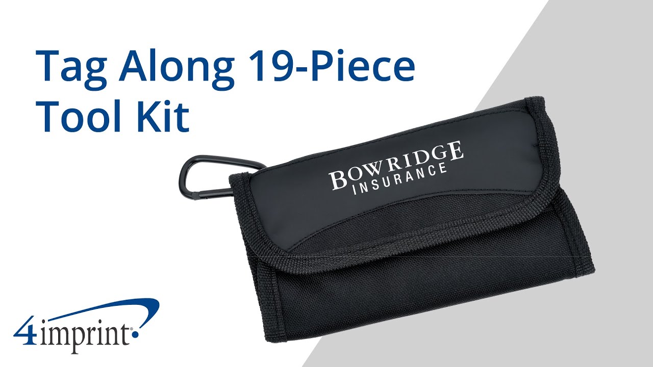 Tag Along 19-Piece Tool Kit by 4imprint - YouTube
