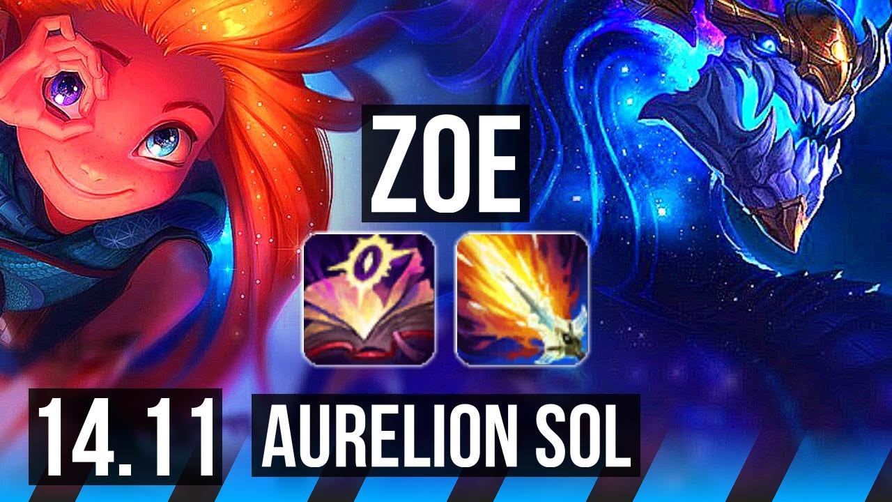 ZOE vs AURELION SOL (MID) | Rank 2 Zoe, 13/1/10, Legendary | EUW ...