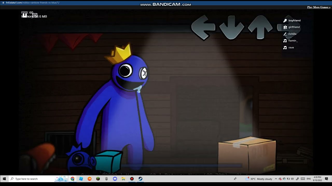 Fnf Rainbow friends Odd friend - YouTube