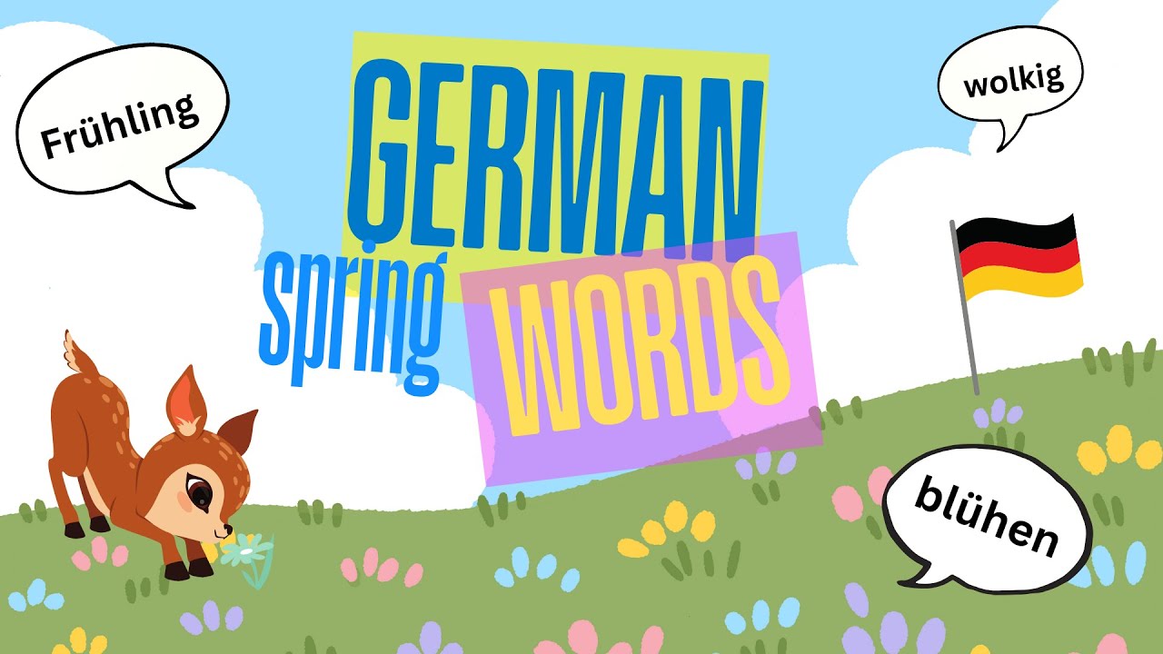 German Spring Vocabulary 🇩🇪 🌸| Frühlingswörter | KidsGerman - YouTube