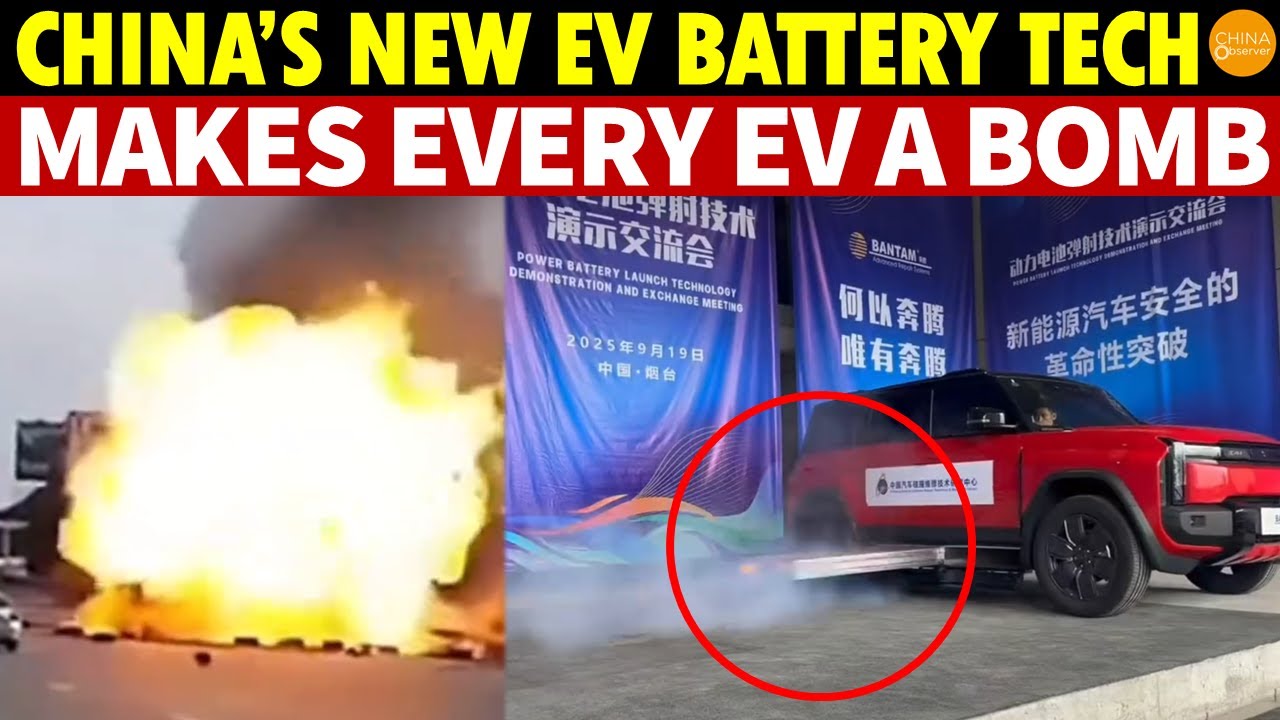 Shocking! China’s New EV Battery Ejection Tech Turns Every Electric Car ...