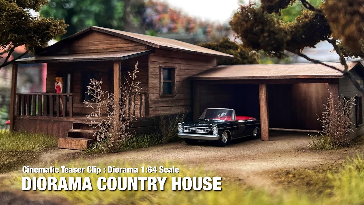 1:64 Realistic Diorama Country House | Cinematic Video - YouTube