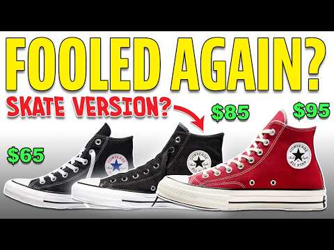 Whats The Most DURABLE Converse Chuck Taylor? Skate vs Chuck vs Chuck 70