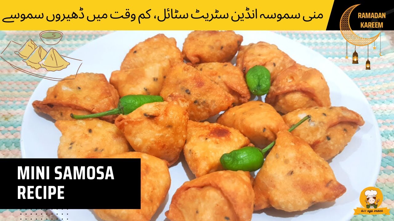 Mini Samosa Recipe | One Bite Samosa | Ramadan Special | Ajj Kya Pkaen ...