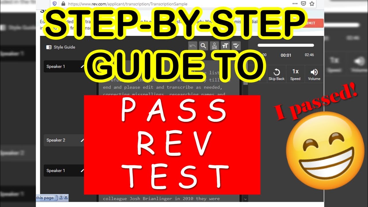 REV TRANSCRIPTION ANSWERS | AUG 2020 | I PASSED WITH THIS METHOD! - YouTube