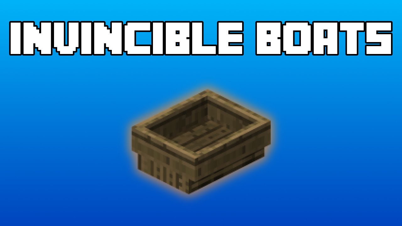 Invincible Boats in Minecraft - No Mods! - YouTube