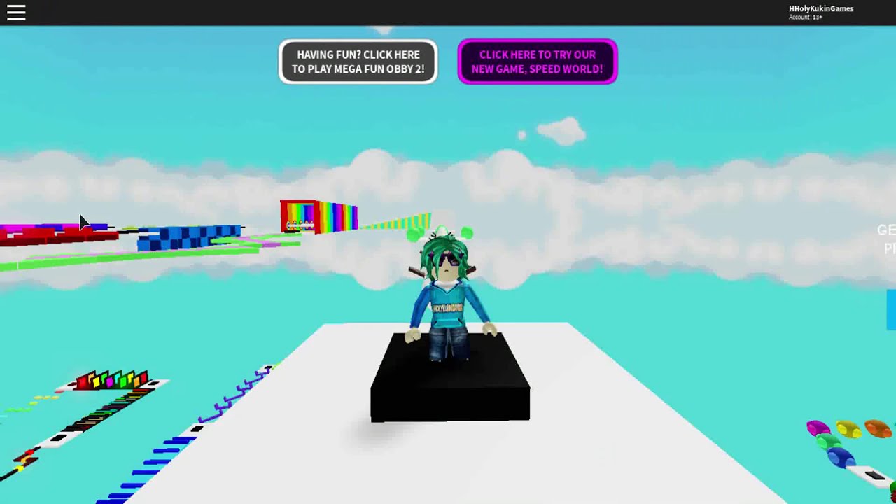 Mega Fun Obby Code - YouTube