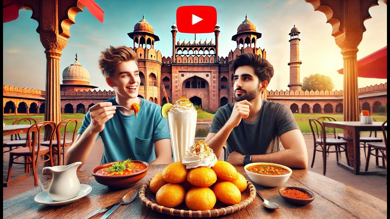 Famous Halwa Puri Breakfast & Exploring Sheesh Mahal - YouTube