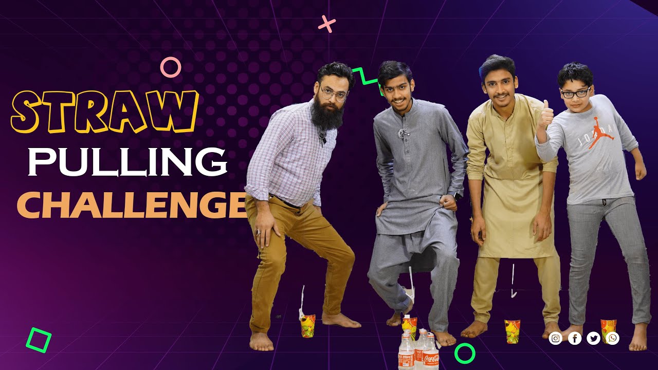 straw pulling challenge 076 |Harisibnayub| - YouTube