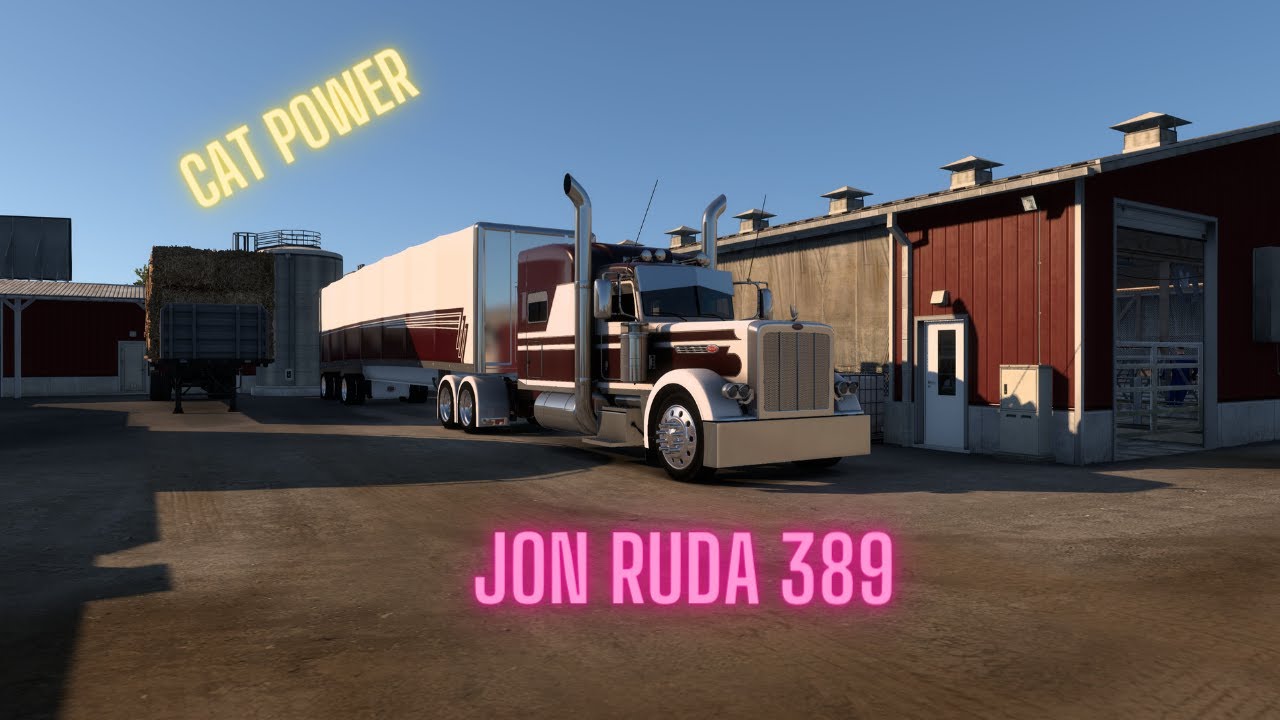 Jon Ruda 389 pete custom truck American truck simulator - YouTube