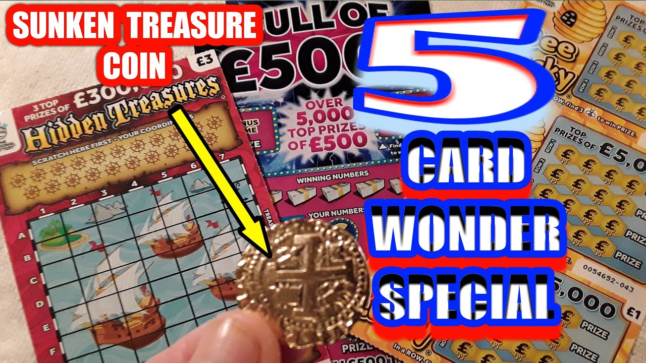 Wow!.One Card Wonder Full £500s💥plus 4 Bonus cards💥One being HIDDEN ...