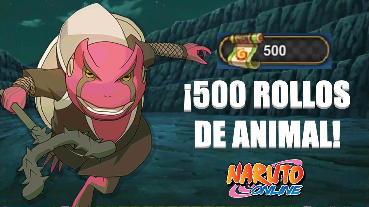 ¡Tirando 500 ROLLOS DE ANIMAL! | Naruto Online - YouTube