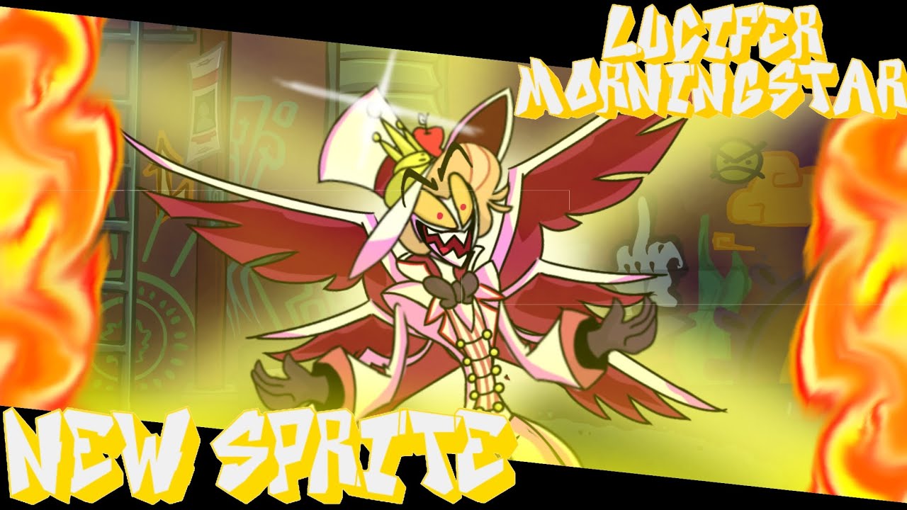 FNF: Lucifer Morningstar New Sprite [OverHead Er**] Vs Alastor Friday ...