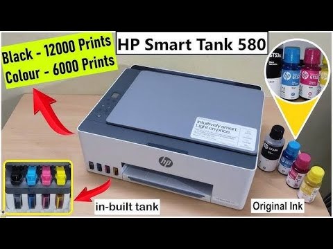 HP Smart Tank 525 All-In-One Printer Unboxing,Review & Installation in ...