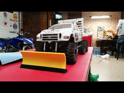 RC ATHLETES - Axial 6x6 with RC4WD Plow - YouTube