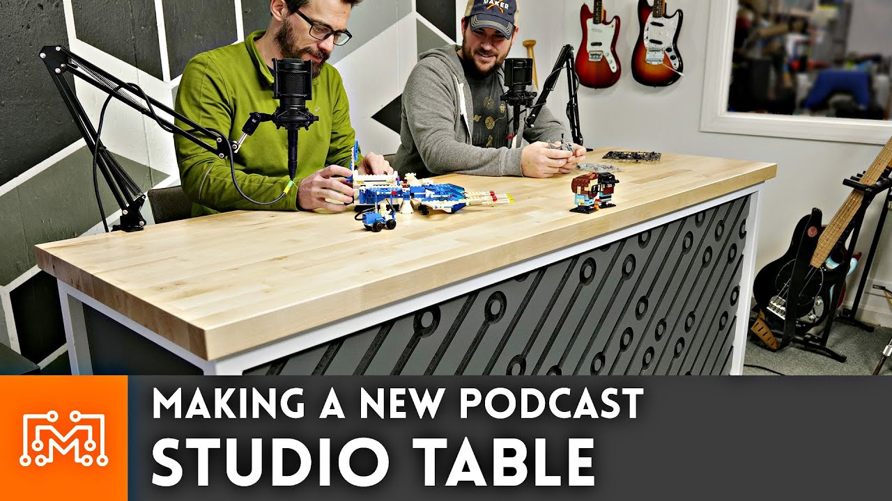 Making a Work Table For Our Podcast Setup | I Like To Make Stuff - YouTube