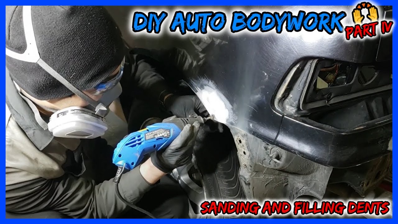 [DIY Bodywork] Part 4 Sanding and Filling Dents On The EF - YouTube