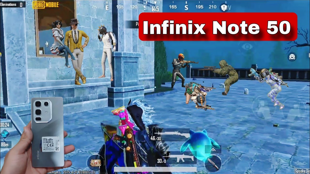 Infinix Note 50 Pro PUBG Test 🔥 144Hz FPS Test Gyro Review Infinix ...