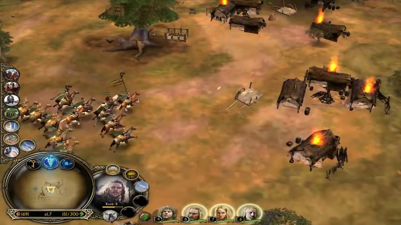LOTR Battle For Middle Earth 1 - Good Campaign - Mission 18 - Druadan ...