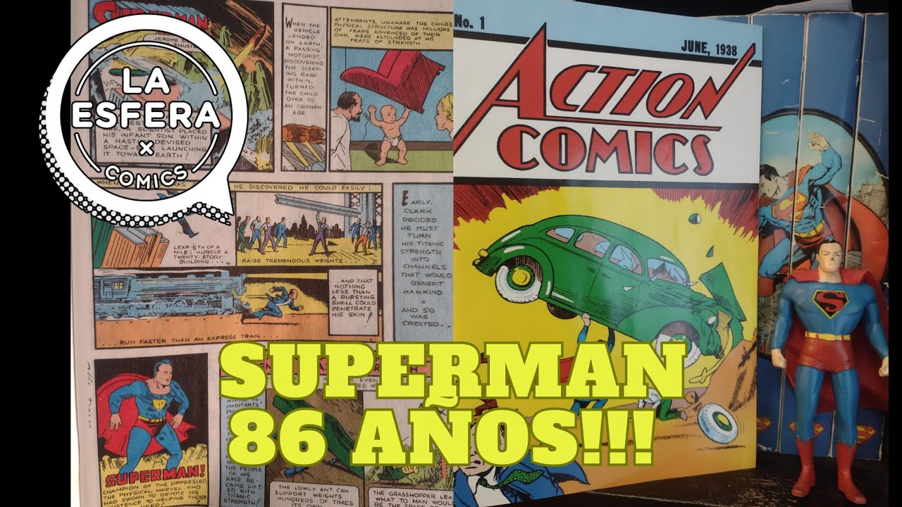 Superman 86 años primera aparición Action Comics - YouTube