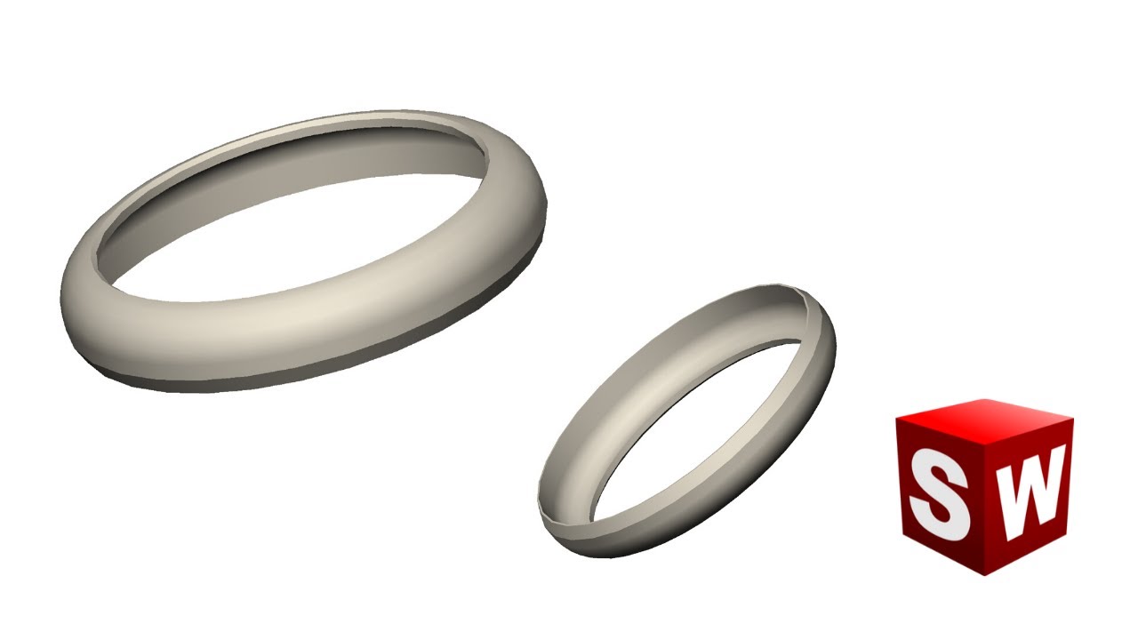 SolidWorks Design: Round Edge Cookie Cutter (Version 1) - YouTube