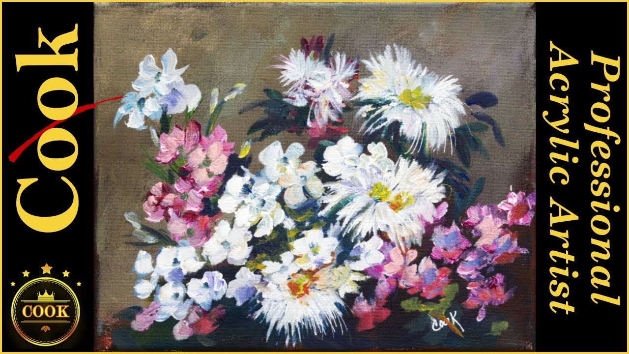 Two Simple Brush Strokes for Painting Fabulous Flowers for Beginners ...