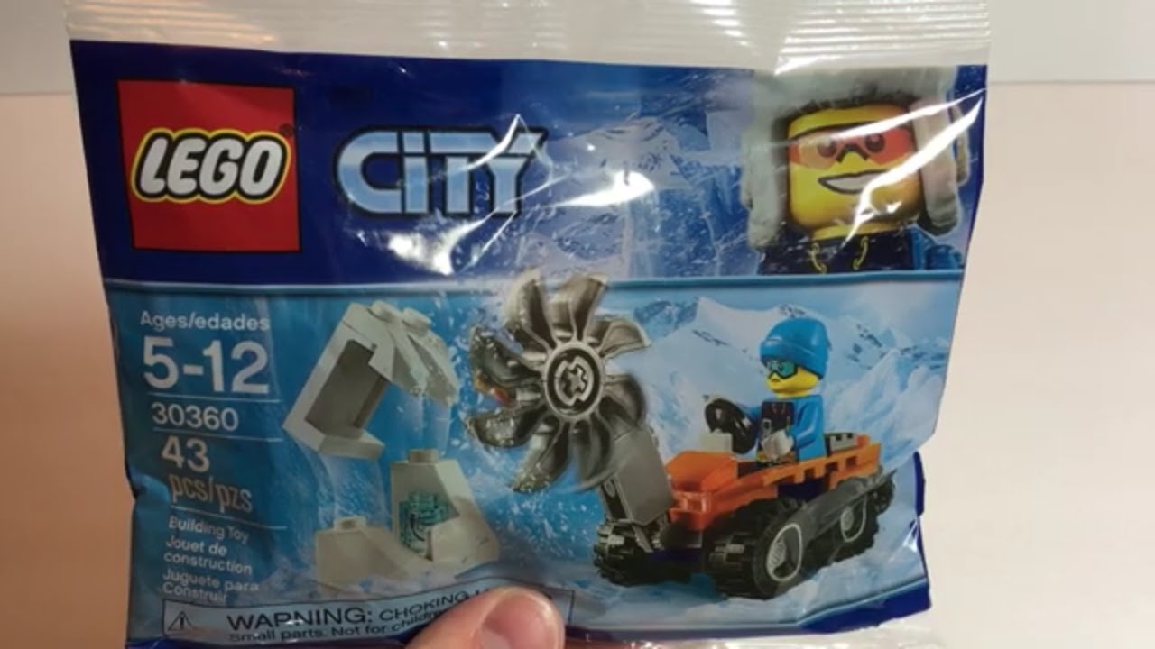 Lego City Arctic Ice Saw Polybag Set 30360 - YouTube