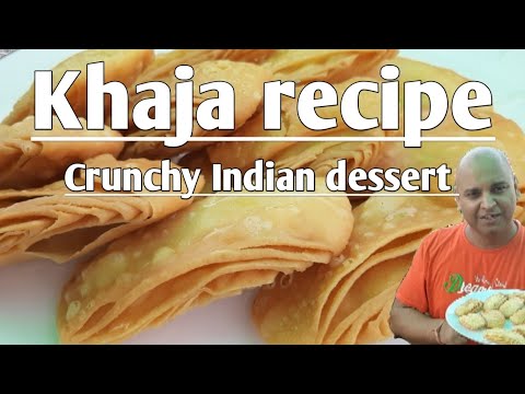 Khaja recipe, Crunchy Indian dessert. - YouTube