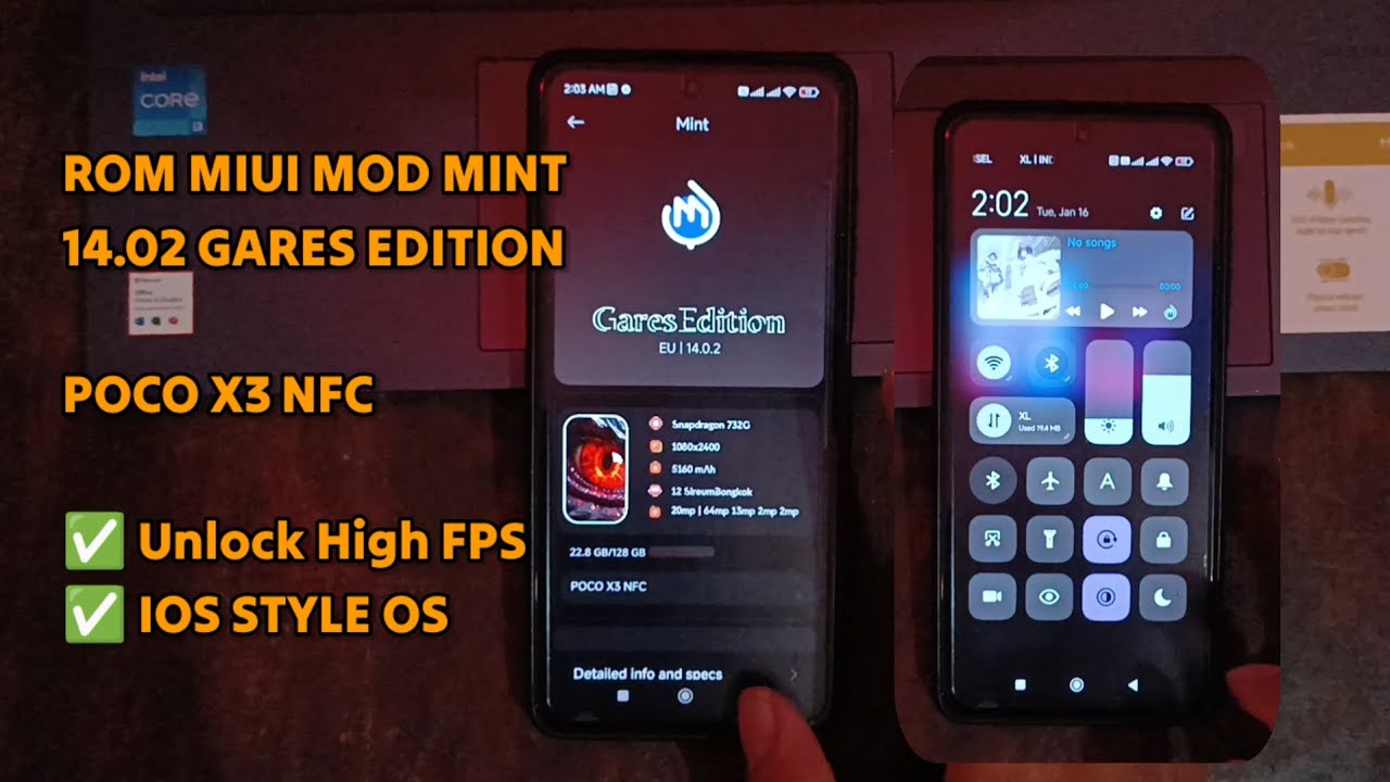 INSTAL PREVIEW ROM MIUI MINT GARES EDITION | POCO X3 NFC - YouTube