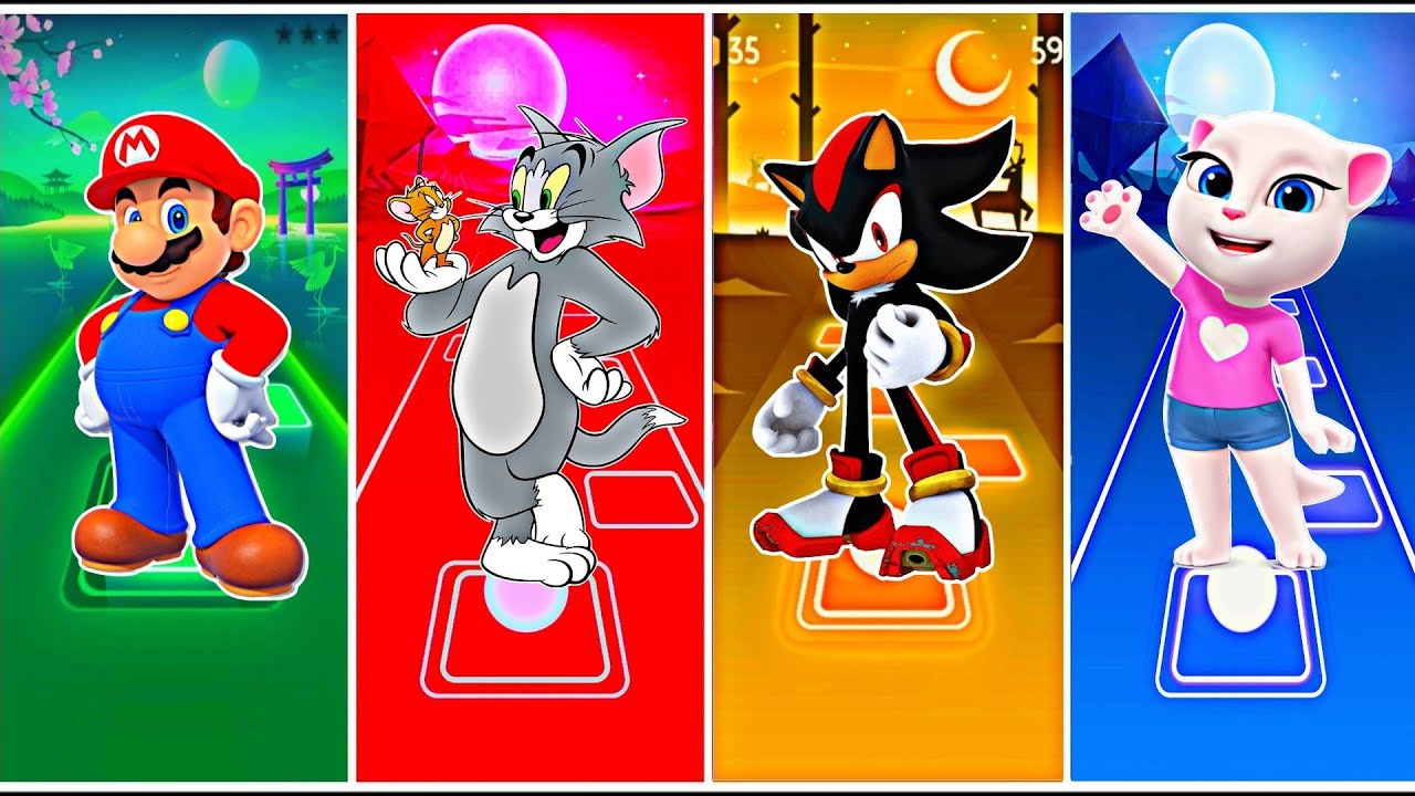Super Mario 🆚 Tom and Jerry 🆚 Sonic 🆚 Talking Angela 🆚 Who Will Win ...