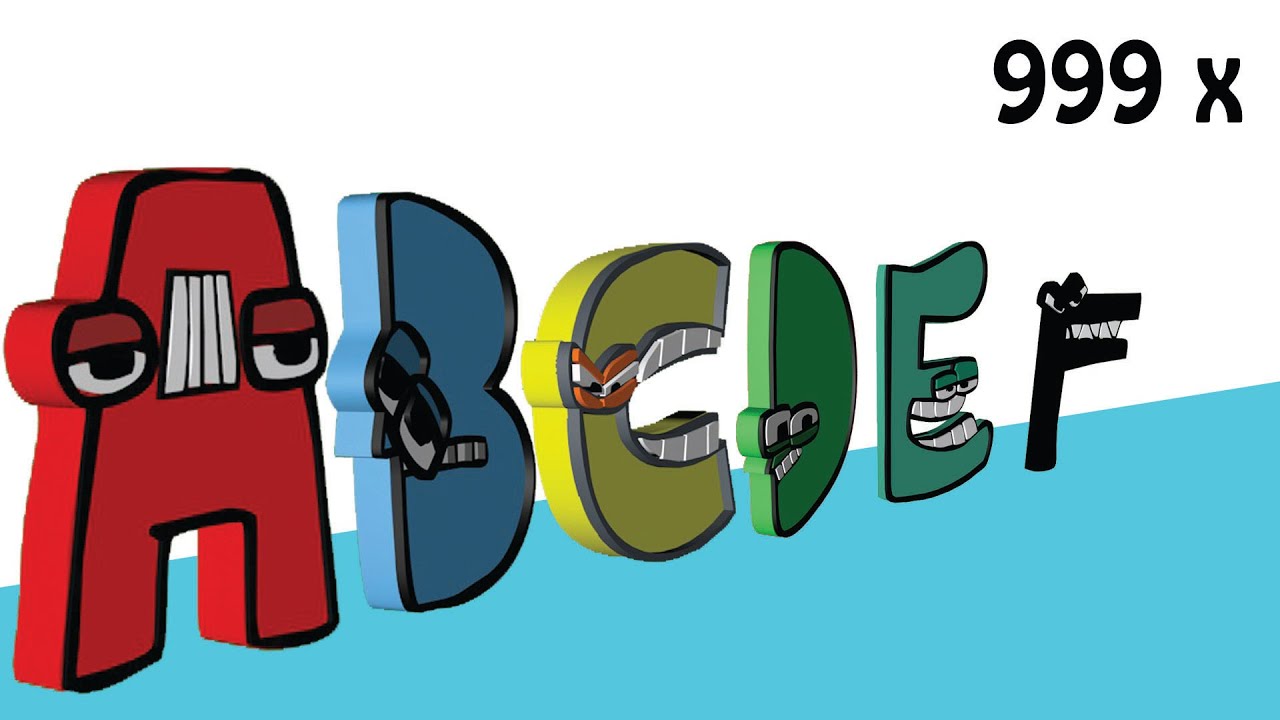 Alphabet Lore 3D Version Speed 999X - YouTube