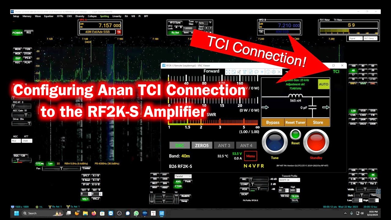Apache Labs Anan TCI Connection to RF-Kit RF2K-S | Anan 7000DLE Mk3 ...