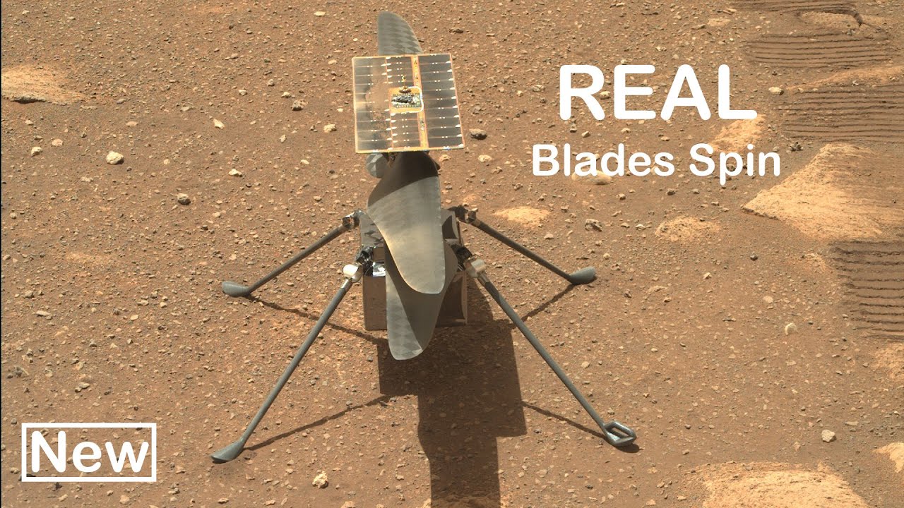 First Time Blade Spin of Ingenuity Mars Helicopter | Perseverance - YouTube