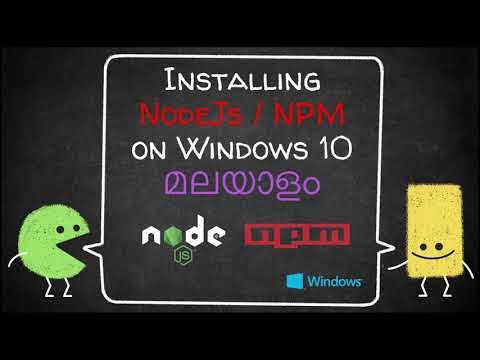 How to Install NPM on Windows 10 - മലയാളം - YouTube